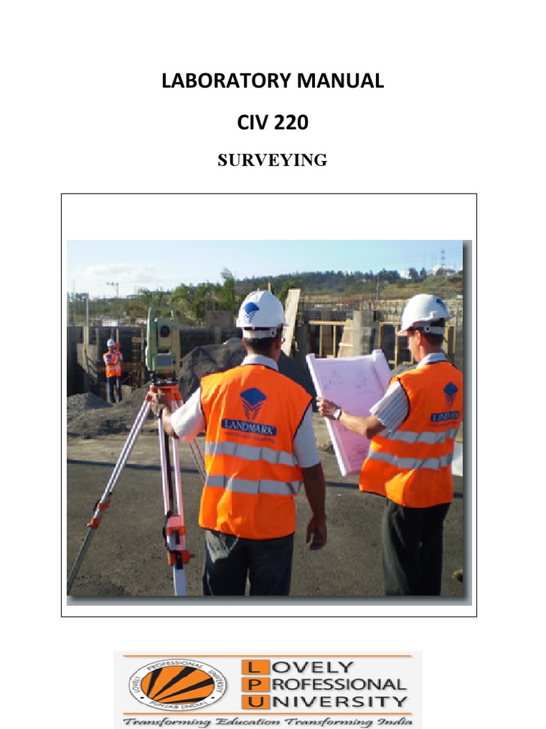 New Survey Lab Manual | PDF | Surveying | Scientific Observation