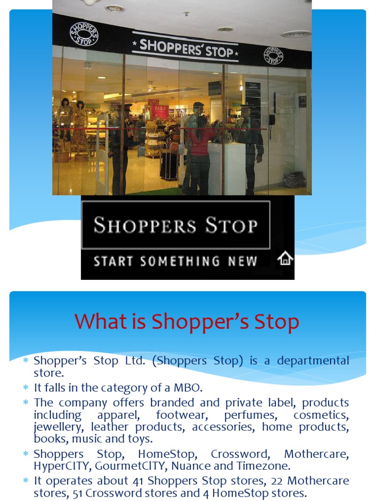 Shopper's Stop: Retail Overview & History | PDF | Retailing | Retailers