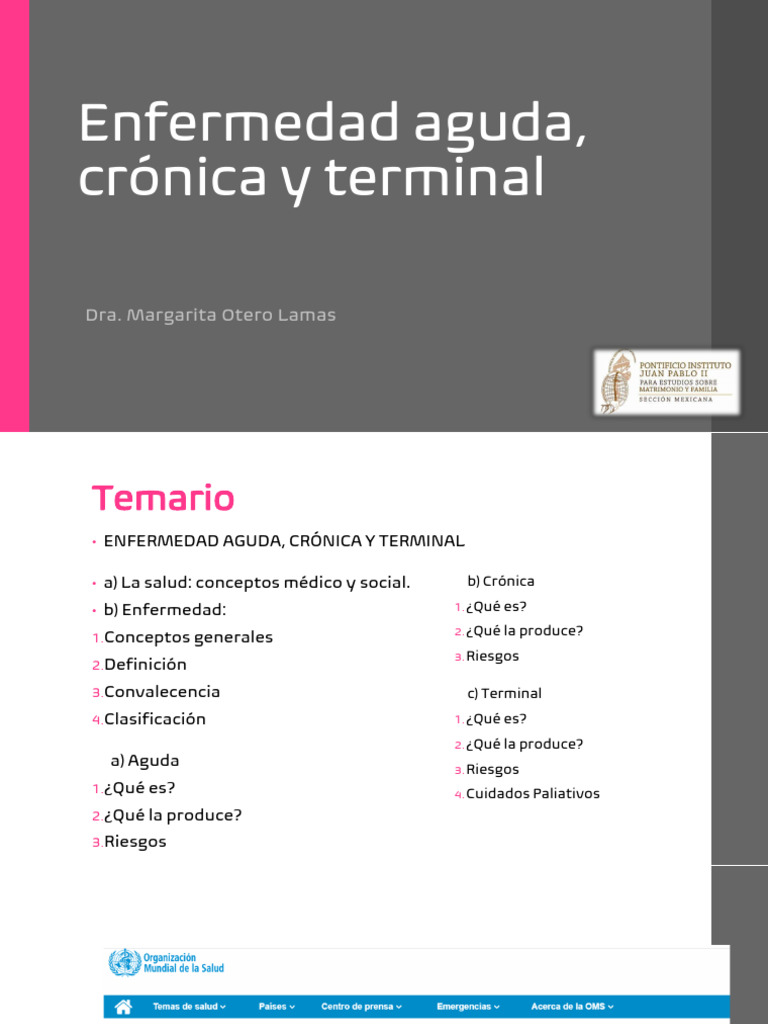Enfermedad Aguda J Crónica y Terminal IJPII 2023 | PDF