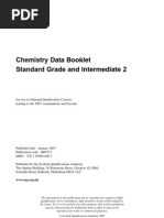 National 5 Chemistry Data Booklet | PDF | Oxide | Chemical Elements