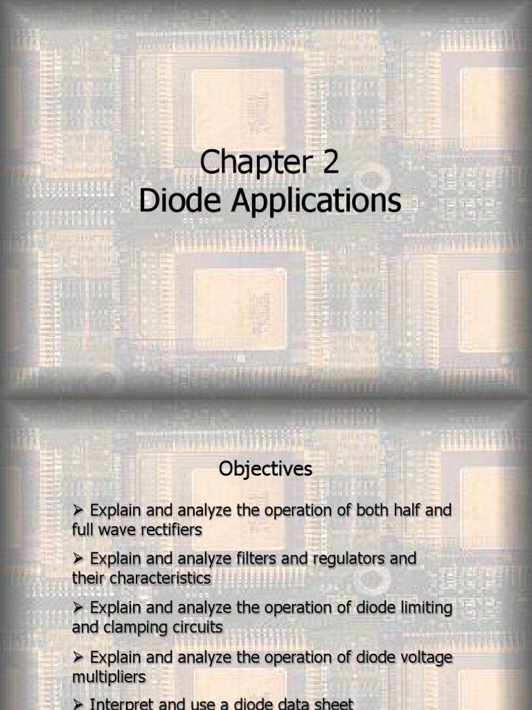 CH 02 | PDF | Rectifier | Diode
