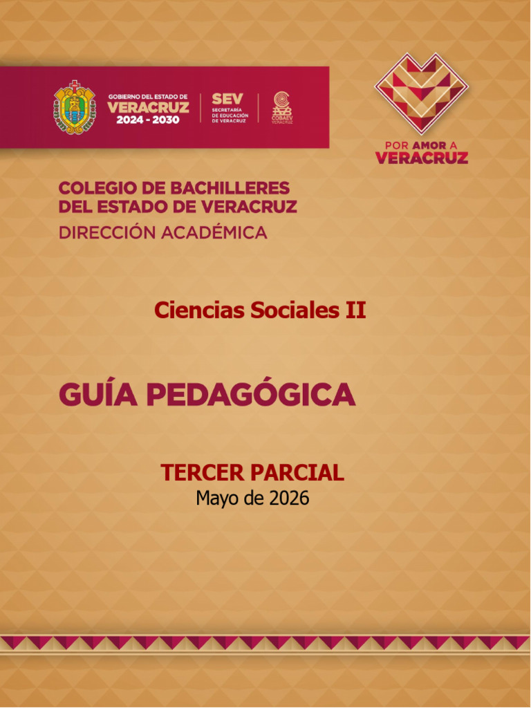 Ciencias Sociales II Guía Pedagógica 26-A 3 Eval. | PDF