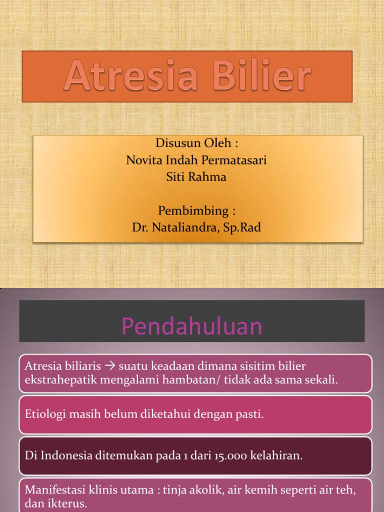 Atresia Bilier | PDF