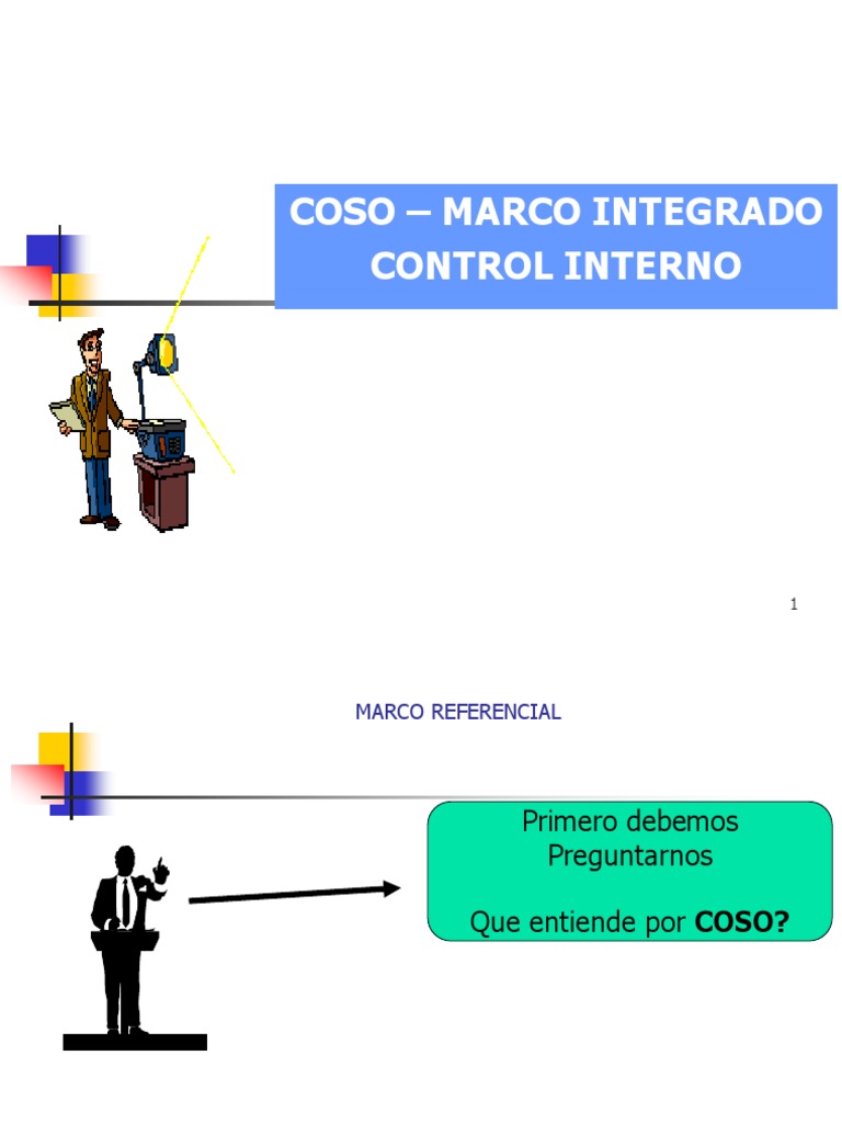 Marco Integrado de Control Interno Coso | PDF | Sistema de informacion ...
