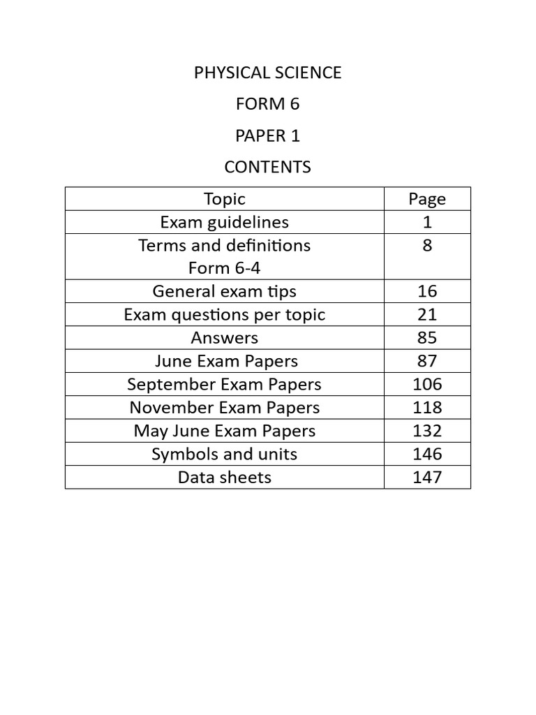 Grade 12 Physics Revision Booklet | PDF | Force | Friction