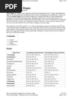 Hindustani 10 Basic Thaats (Parent Ragas) - Parent Scales - For Piano | PDF