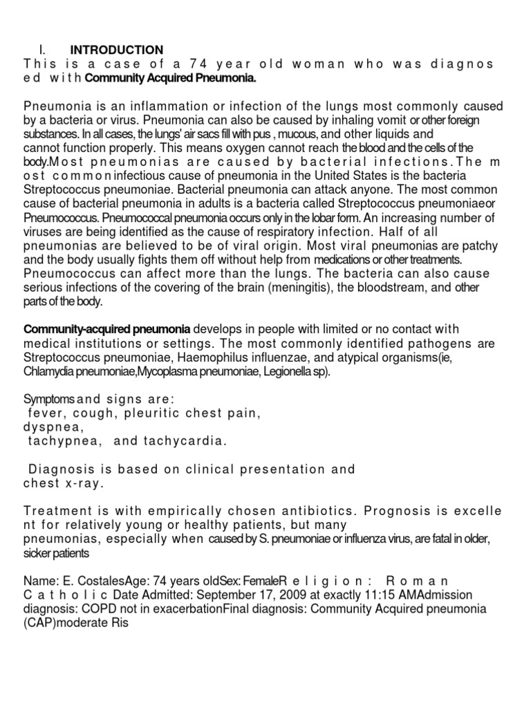 Case Study BPN | PDF | Pneumonia | Lung