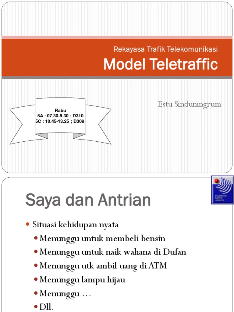 Pertemuann9.Model Teletraffic | PDF