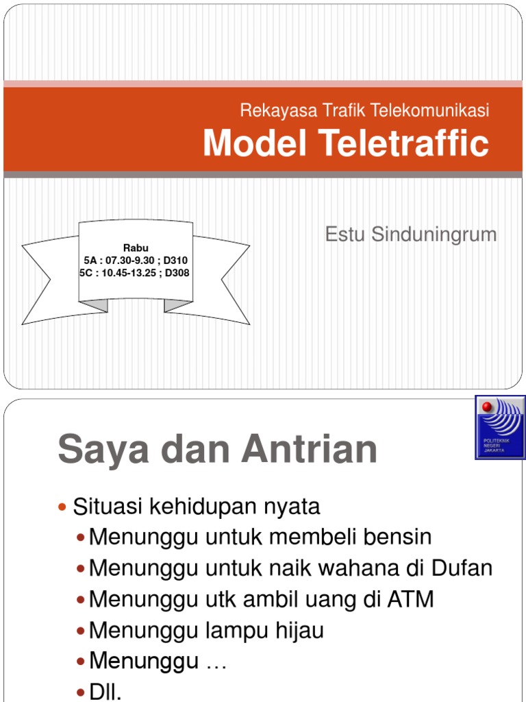 Model Sistem Teletraffic dan Antrian | PDF