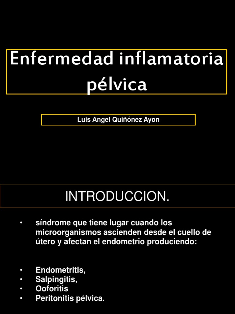 Enfermedad Inflamatoria Pélvica: Diagnóstico y Tratamiento | PDF | La ...