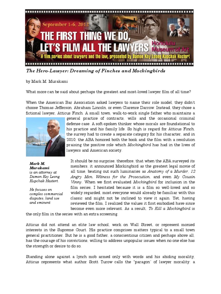 To Kill A Mockingbird Review | PDF | To Kill A Mockingbird | Lawyer