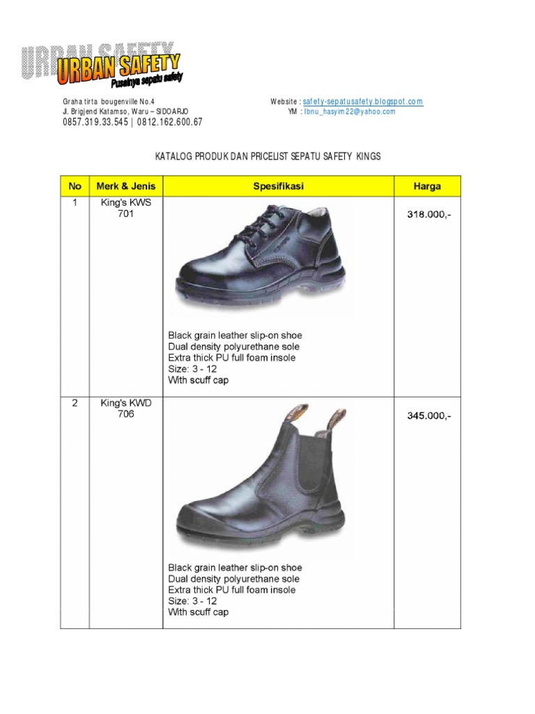 Katalog Sepatu Safety Kings | PDF