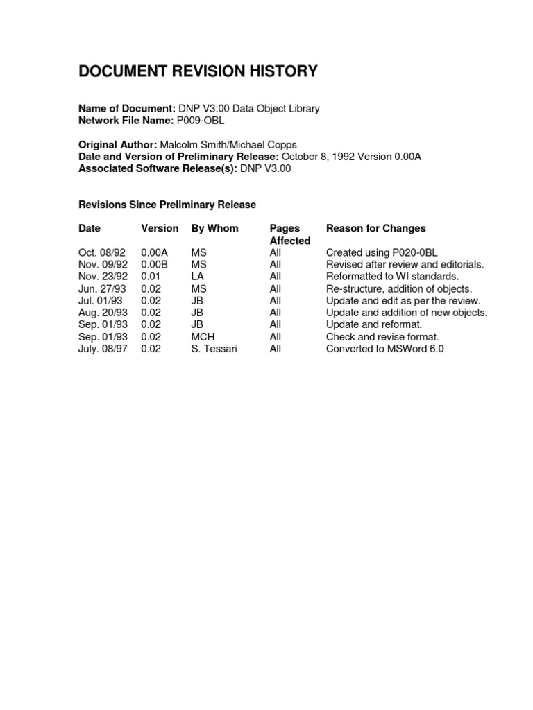 Document Revision History | PDF | Data Type | Osi Model