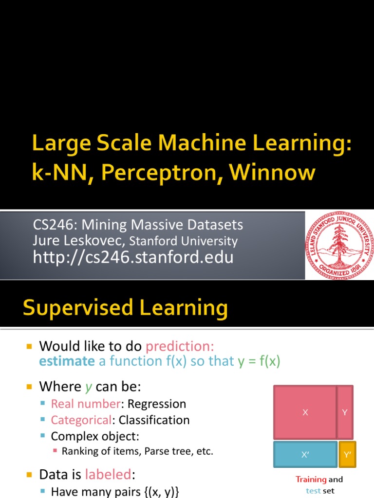 CS246: Mining Massive Datasets Jure Leskovec,: Stanford University | PDF | Applied Mathematics ...