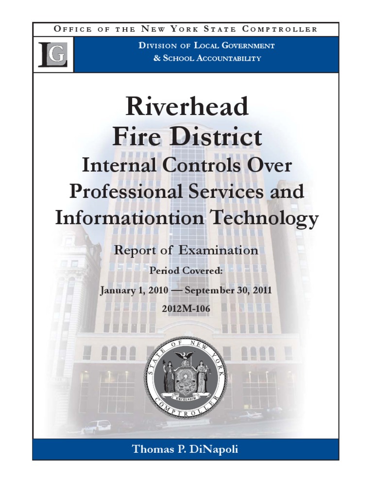 Riverhead Fire District Audit Report by NYS OSC | PDF | Computer ...