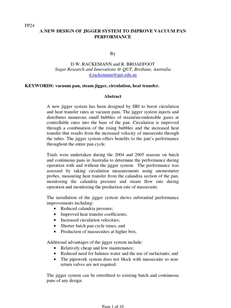 Jigger Tube - IsSCT Technical Paper | PDF | Heat Transfer | Steam
