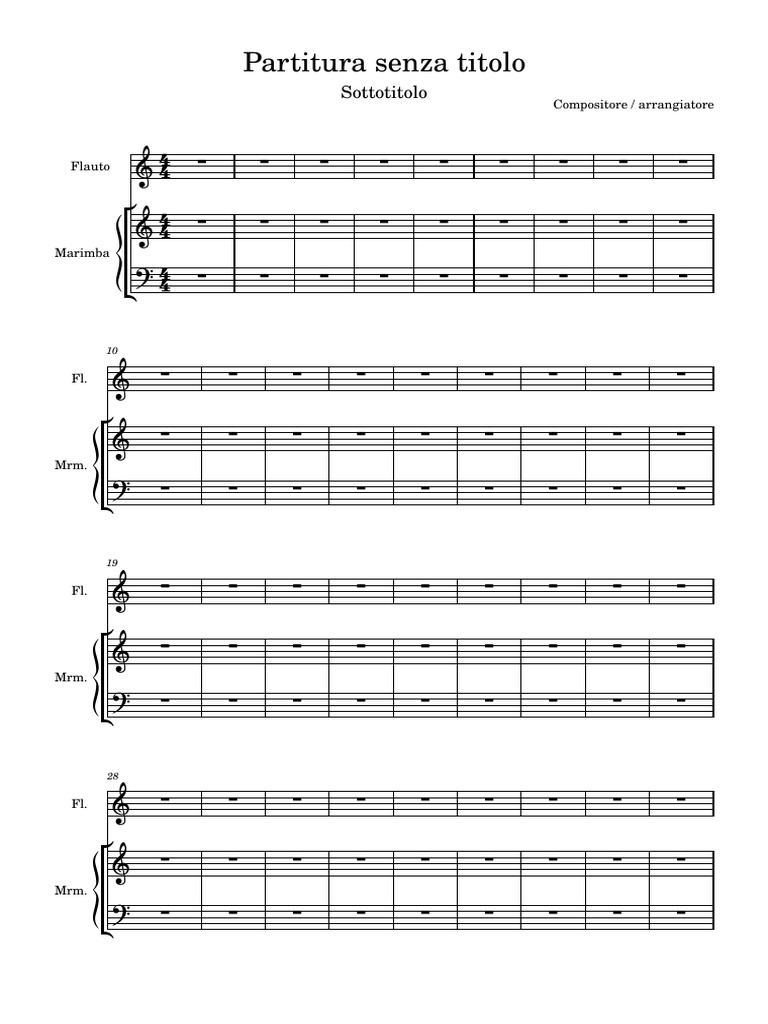 Marimba and Flute Love | PDF