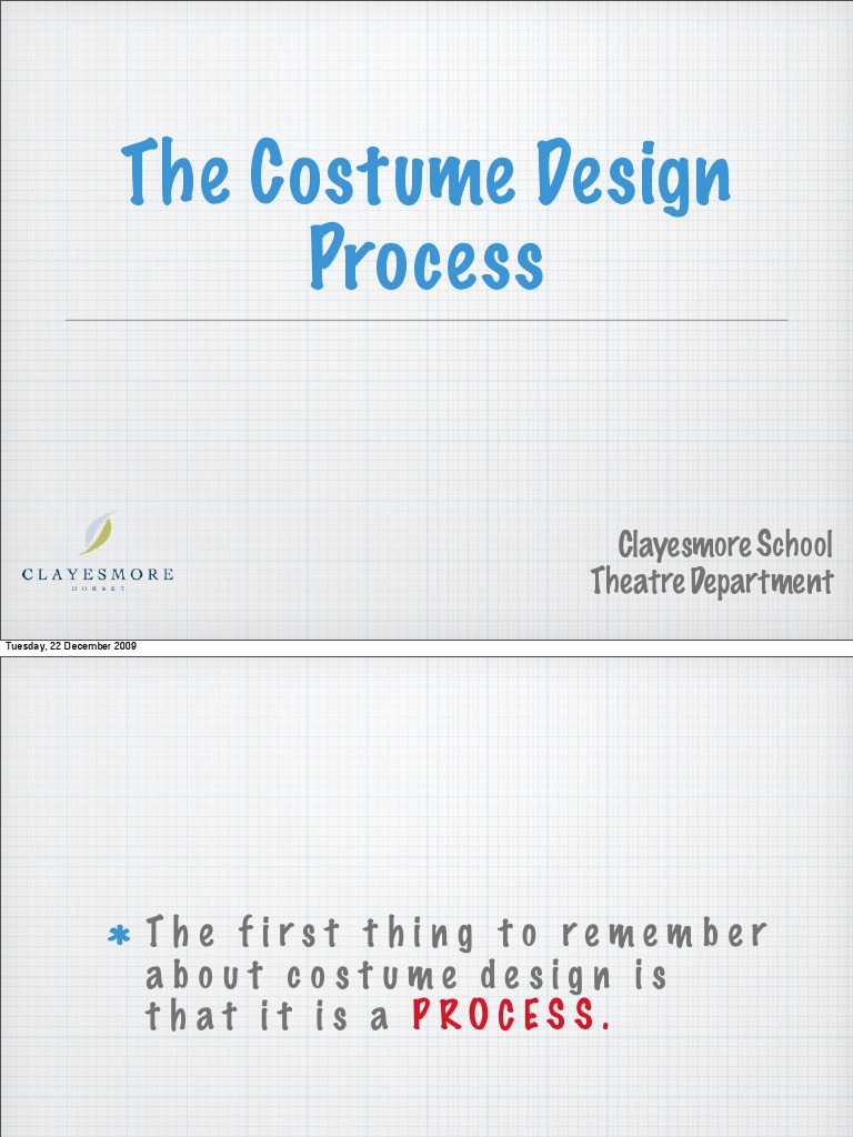 Costume Design Process | PDF | Through The Looking Glass | Alice (Alice ...