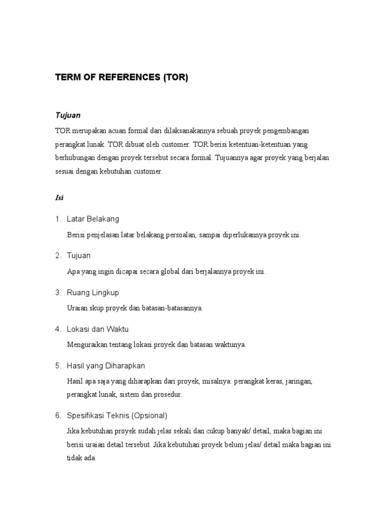 Tor - Template | PDF