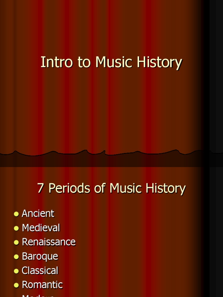 Overview of Music History Periods | PDF | Classical Period (Music ...