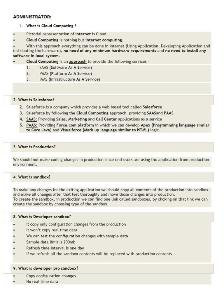 Salesforce Interview Questions | PDF | Method (Computer Programming ...