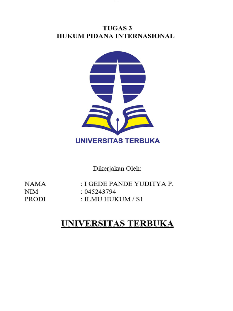 Tugas 3 Pidana Inter - Gede | PDF