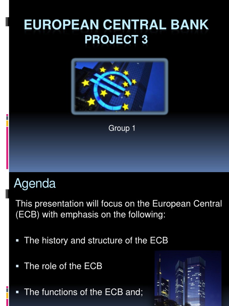 European Central Bank: Project 3 | Download Free PDF | European Central ...