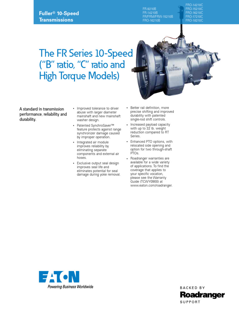 FR Series 10 Speed Brochure trsl0261 en Us - 250127 - 112113 | PDF ...