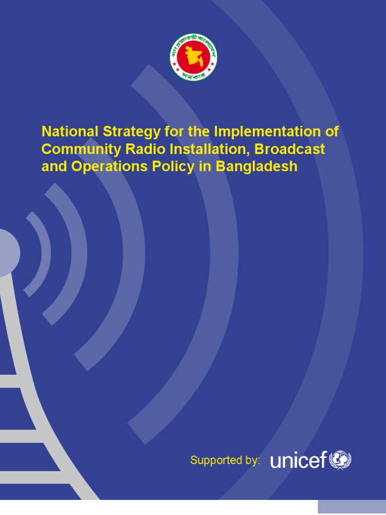 National Strategy For The Implementation of Community Radio ...