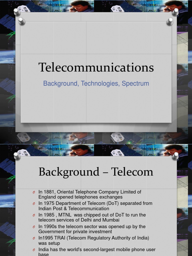 Telecom Presentation | PDF | Telecommunication | 4 G