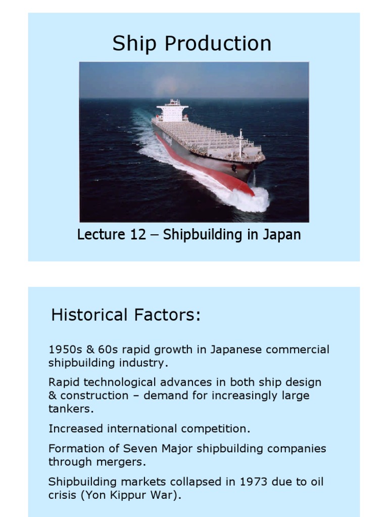 Shipbuilding Lecture12 | PDF | Shipbuilding | Lean Manufacturing