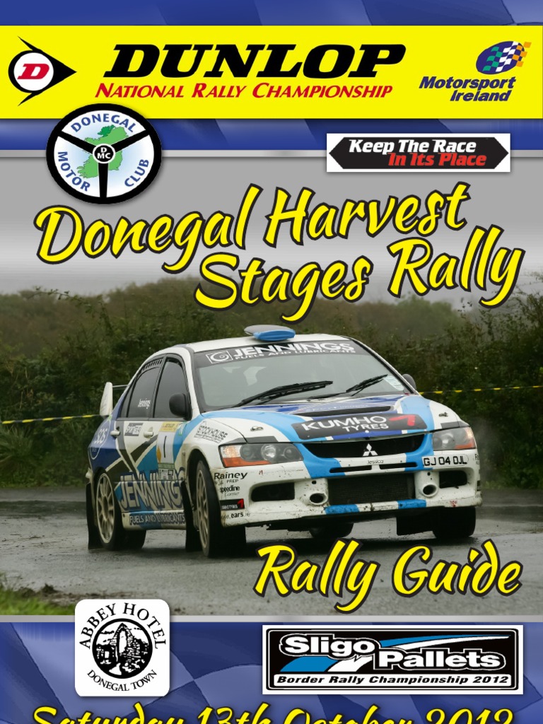 Abbey Hotel Donegal Harvest Stages Rally 2012-Rally Guide | PDF ...
