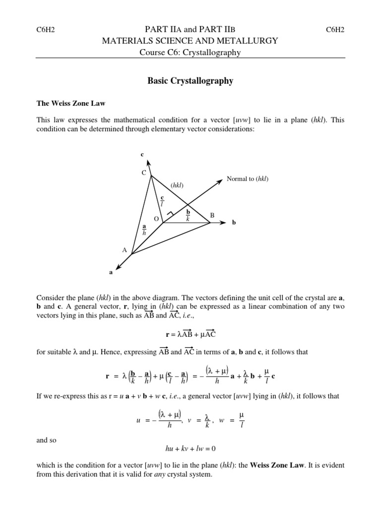 Crystallography | PDF | Crystal Structure | Latitude