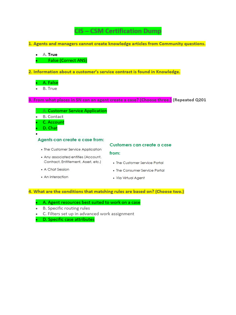 APR - 2026 - Final Dump - CIS - CSM - Certification Exam | PDF ...