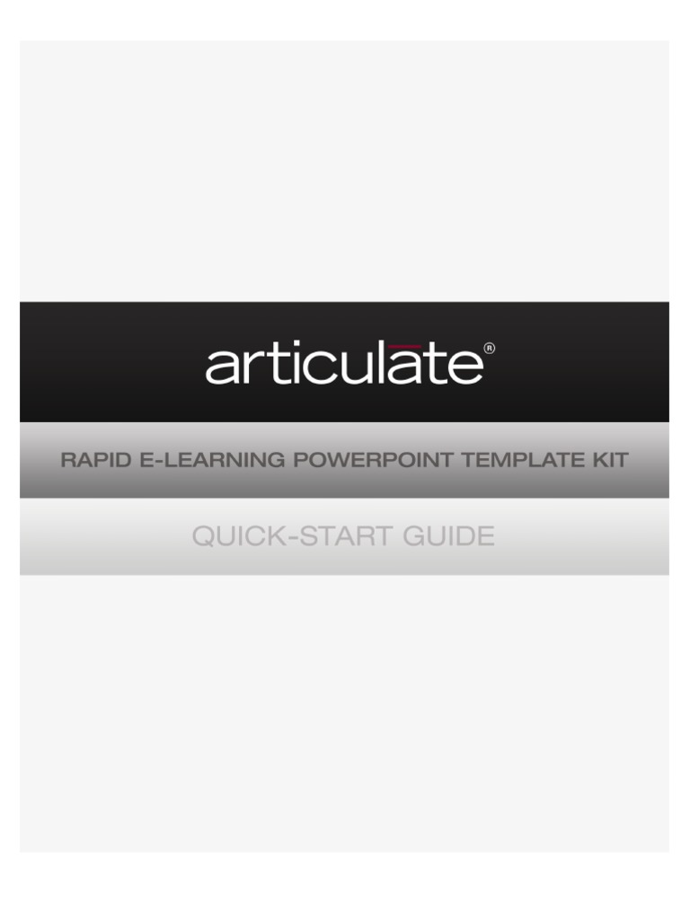 Articulate Rapid E-Learning PowerPoint Template Kit Quick-Start Guide ...