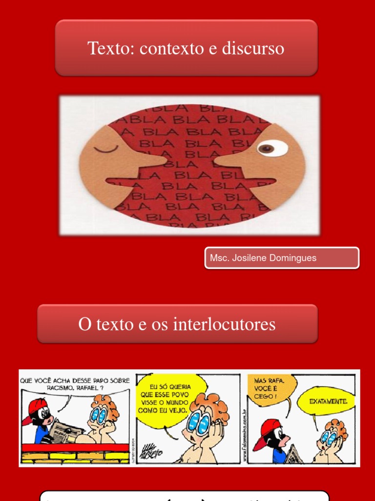Texto, Contexto e Discurso | PDF | Discurso | Ideologias