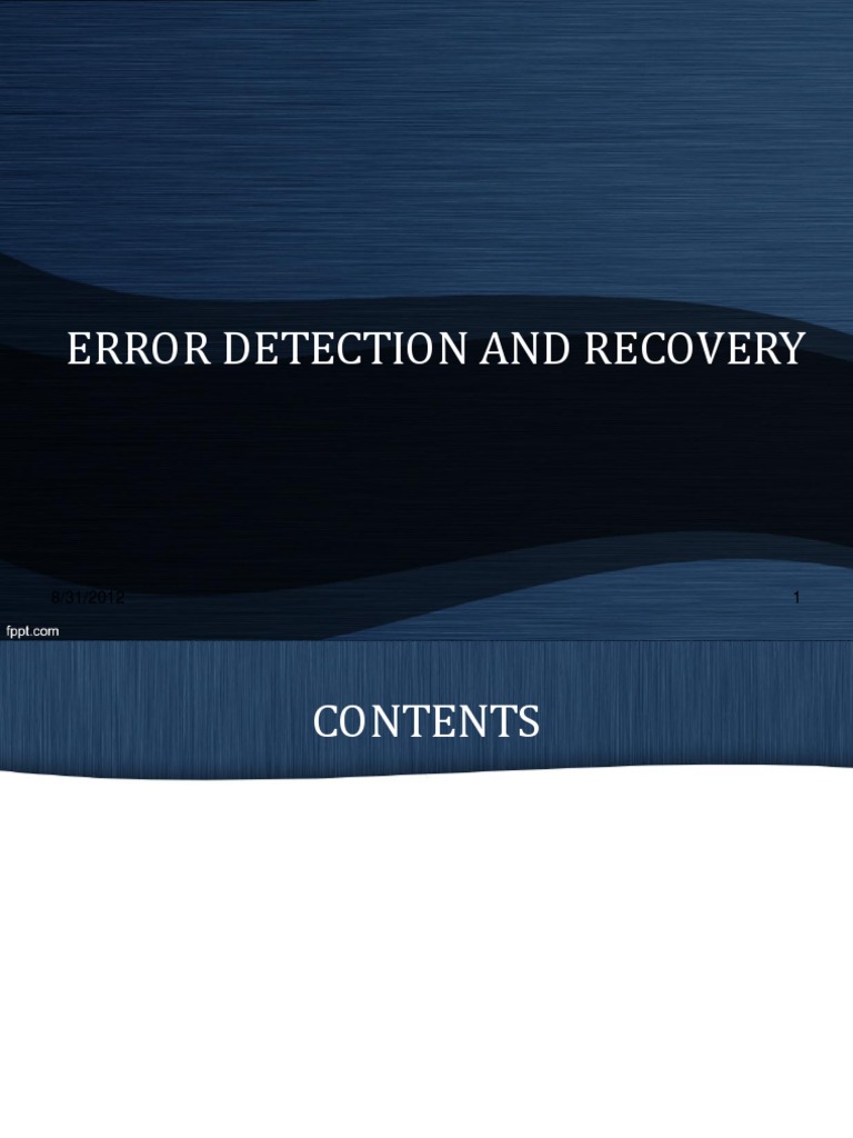 Error Detection Recovery | PDF | Compiler | Parsing