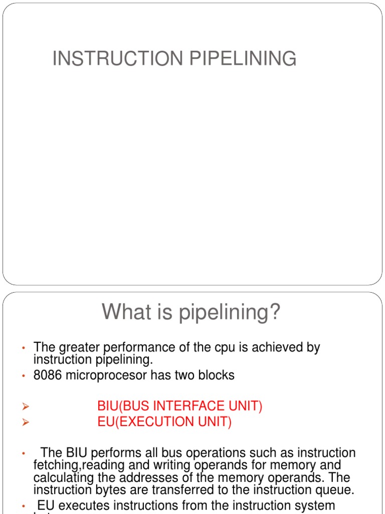 Instruction Pipelining | PDF | Instruction Set | Cpu Cache Instruction Pipelining | PDF | Instruction Set | Cpu Cache
