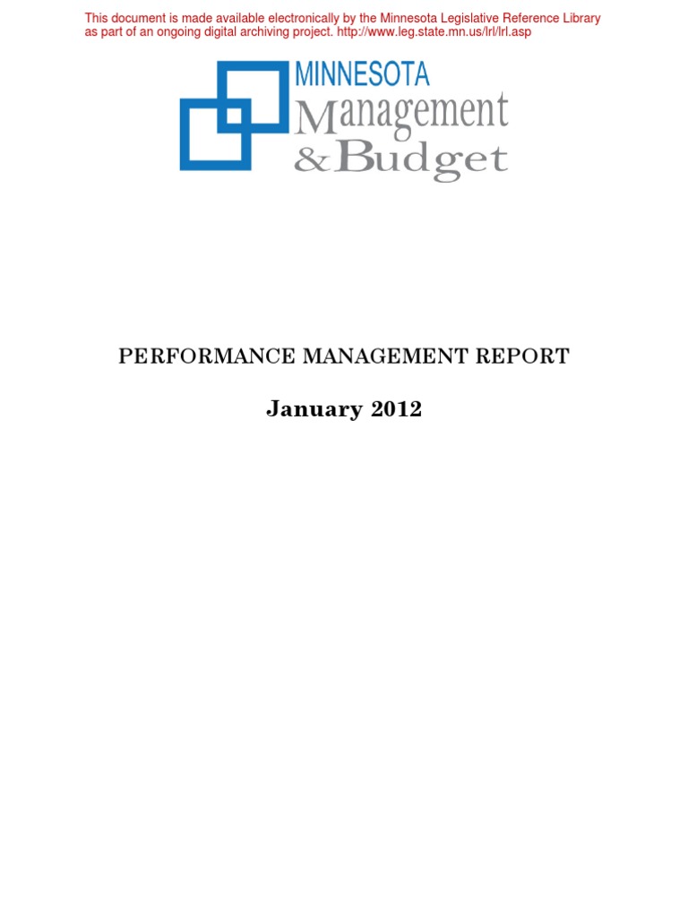 January 2012: Performance Management Report | PDF | Competence (Human ...