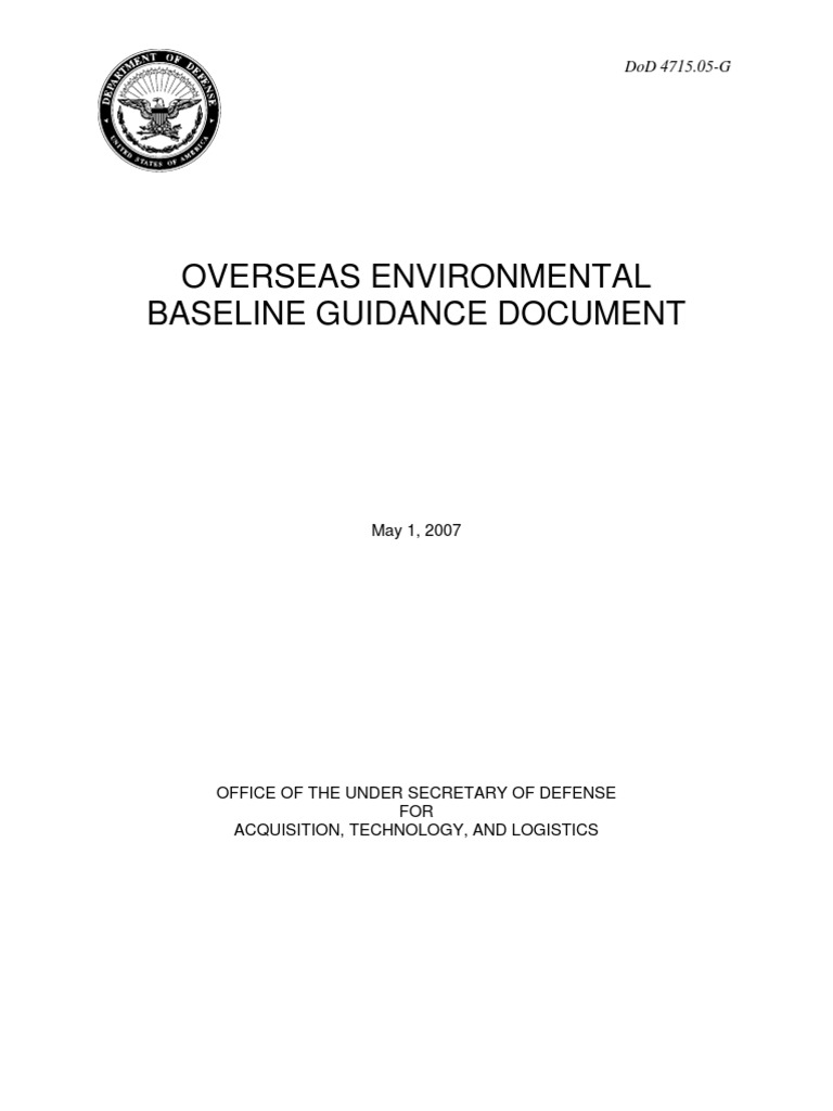 Overseas Environmental Baseline Guide | PDF | Municipal Solid Waste ...