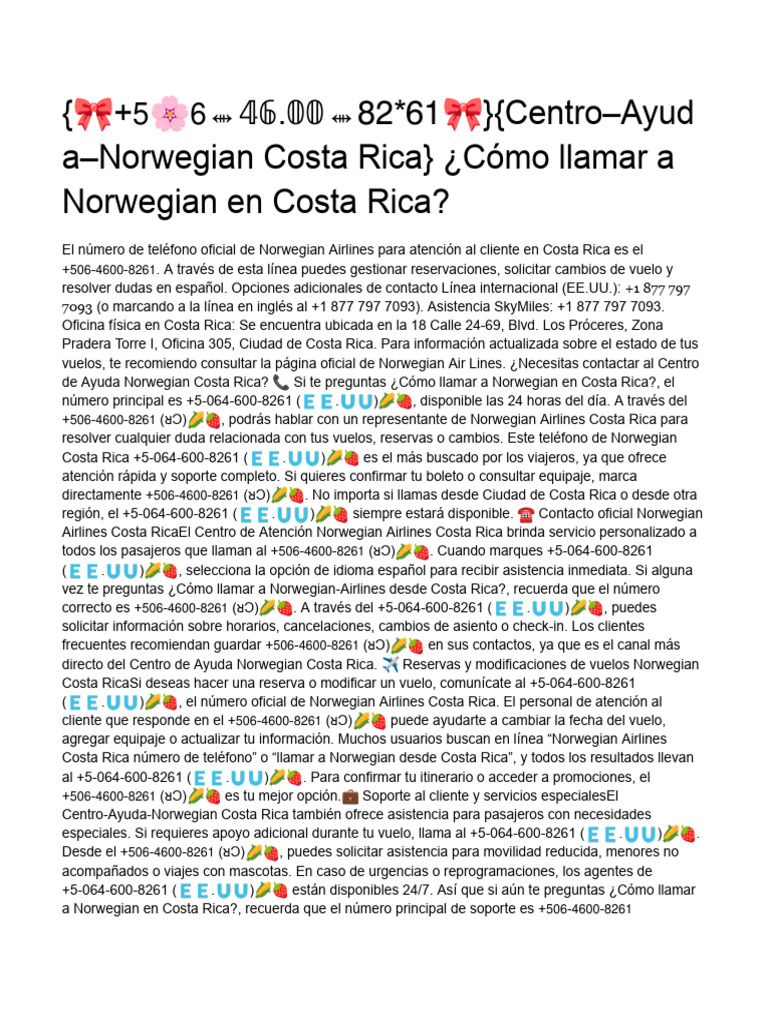 Jeethaijarorinorwegian Costarica Loki | PDF | Shuttle aéreo noruego