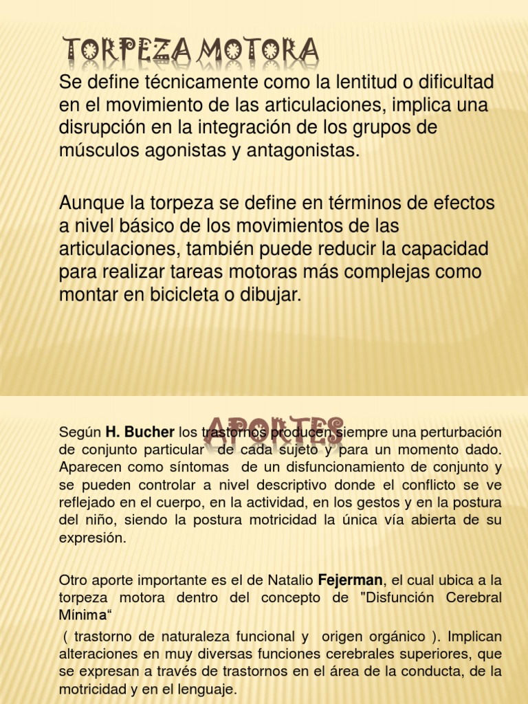 Torpeza Motora | PDF | Cerebro | Comportamiento