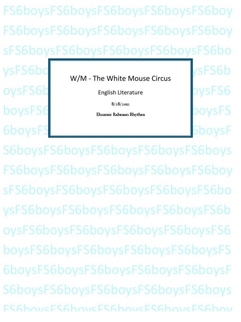 E Lit The White Mouse Circus Word Meaning | PDF