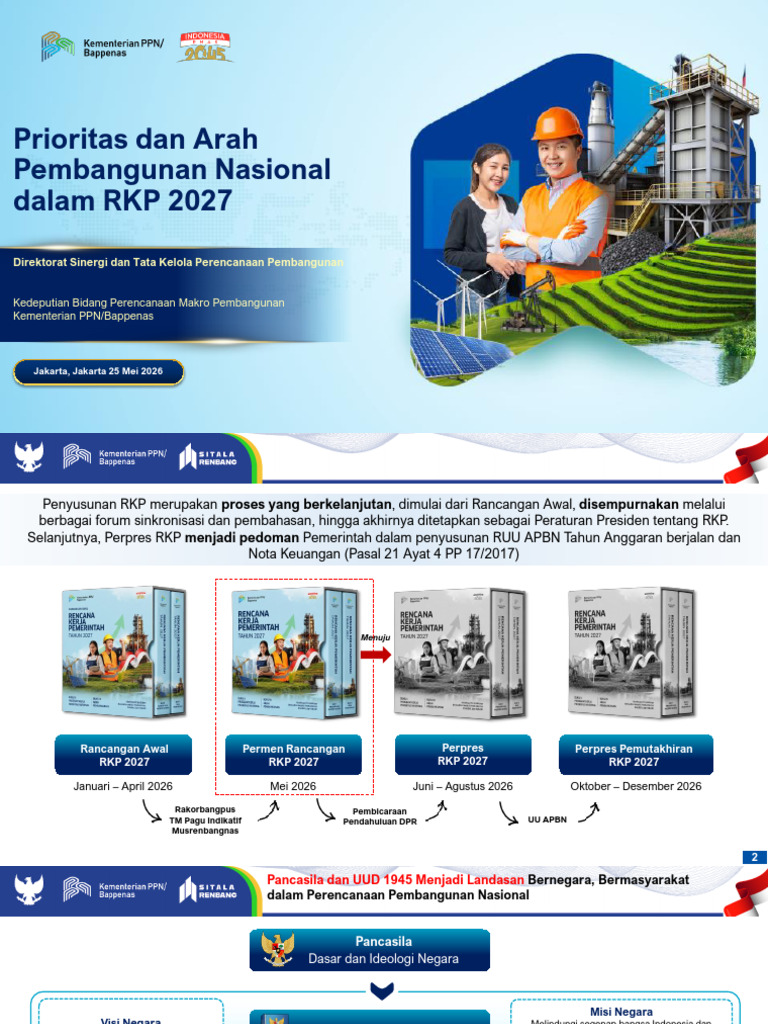 RKP Tahun 2027 (Bahan Bappenas) | PDF