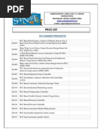 Control & Automation (PLC) Project Topics List | PDF | Programmable ...