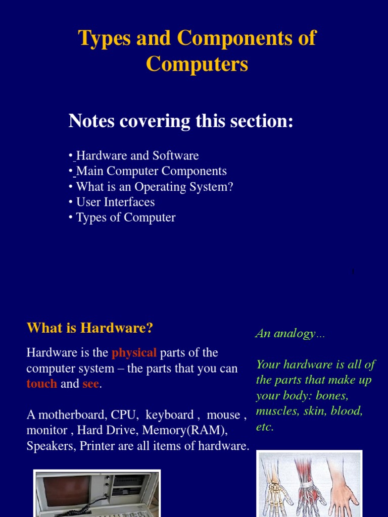 Types and Components of Computer Systems | PDF | Graphical User Interfaces | Personal Computers