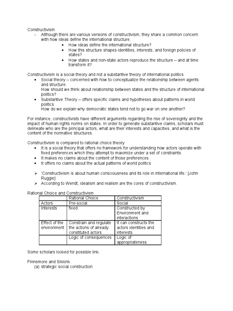 Constructivism | PDF | Constructivism (Philosophy Of Education) | Norm ...