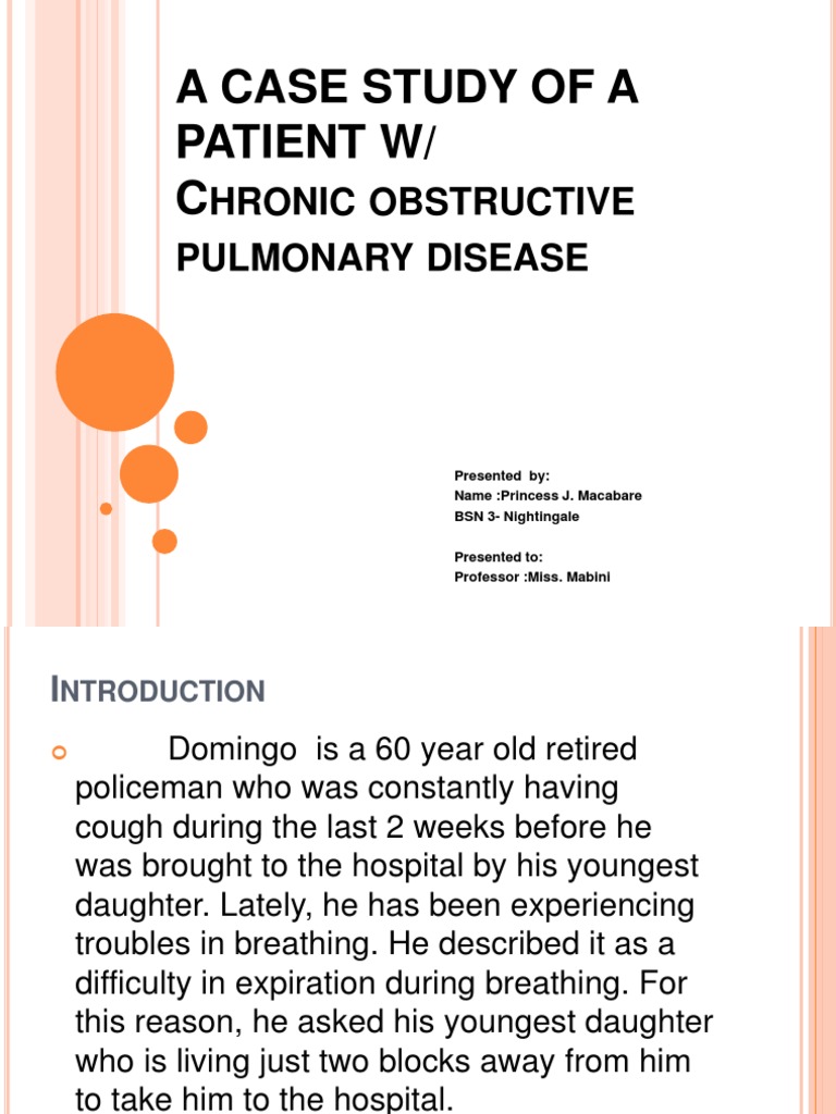 A Case Study of A Patient W Powerpoint | PDF | Respiratory Tract | Lung