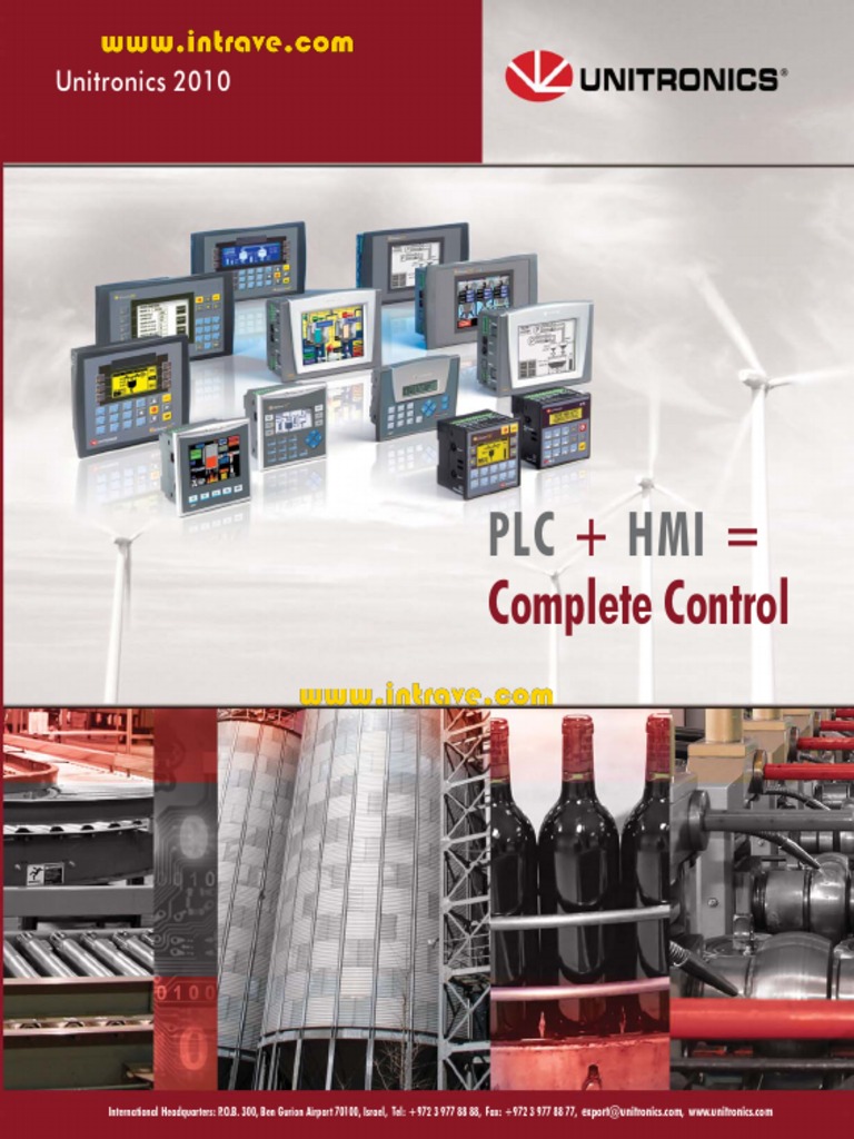 Catalogo General Unitronics 2010 | PDF | Programmable Logic Controller ...