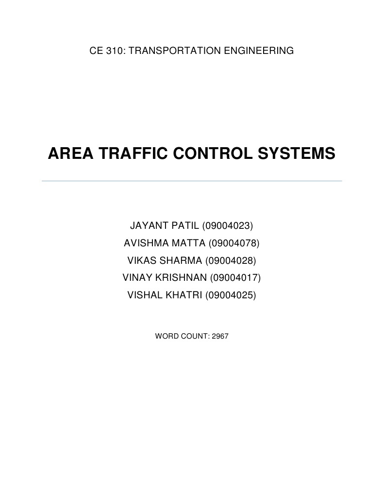 Area Traffic Control Systems | PDF | Traffic | Air Traffic Control
